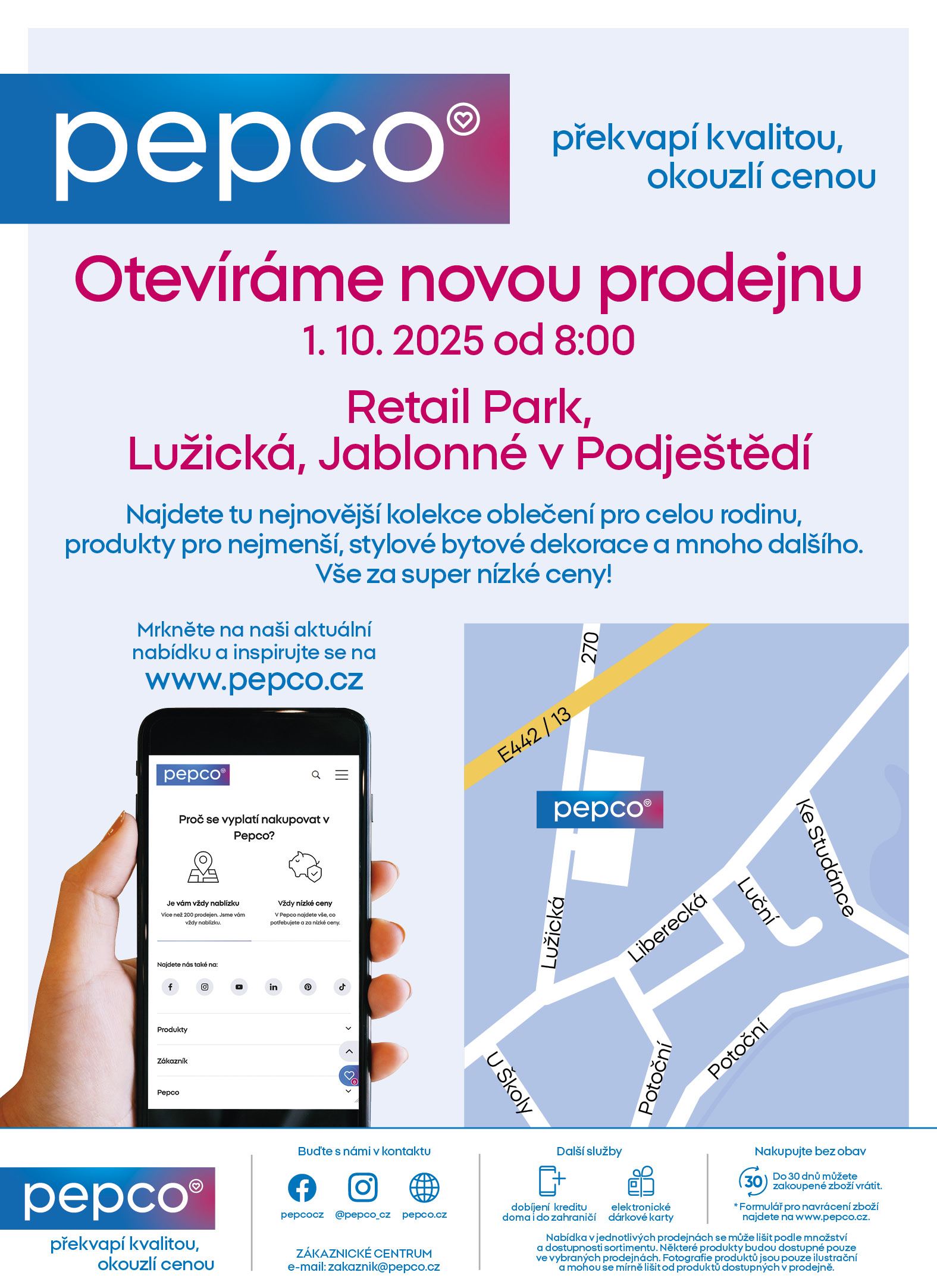 Právě otevíráme! - Jablonné v Podještědí - Pepco Česká republika